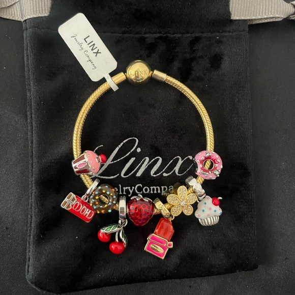 Linx | Jewelry | Linx Gold Snake Chain Bracelet With Sweets Themed ...